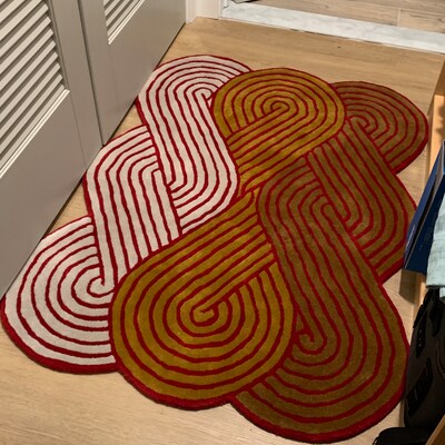 Tibetan Tiger Rug Tibetian Tiger Carpet Desingn Rug in Tye Dye Pure ...