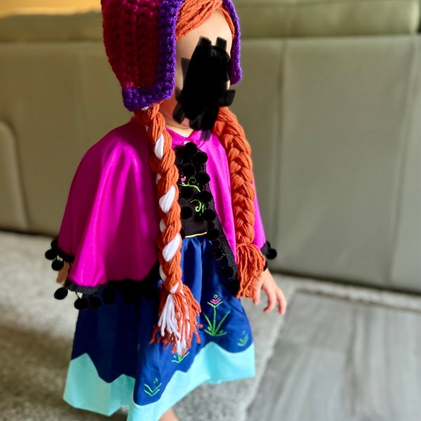 ALL SIZES Princess Anna Inspired Cape Cloak Frozen Infant-girls and ...