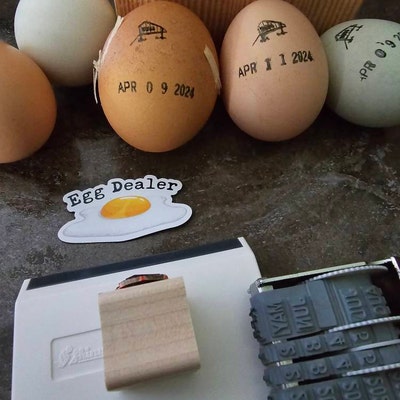 Mini Egg Safe Ink Pad Black Size: 1.75 X 2.5 Food Safe Ink Pad Egg ...