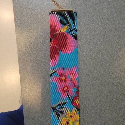 Colorful Hummingbird, Brick Stitch Patternor Peyote Stitch ...