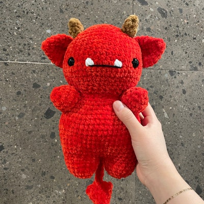 Crochet Pattern Chubby Devil Monster // Demon Crochet Pattern // Cute ...