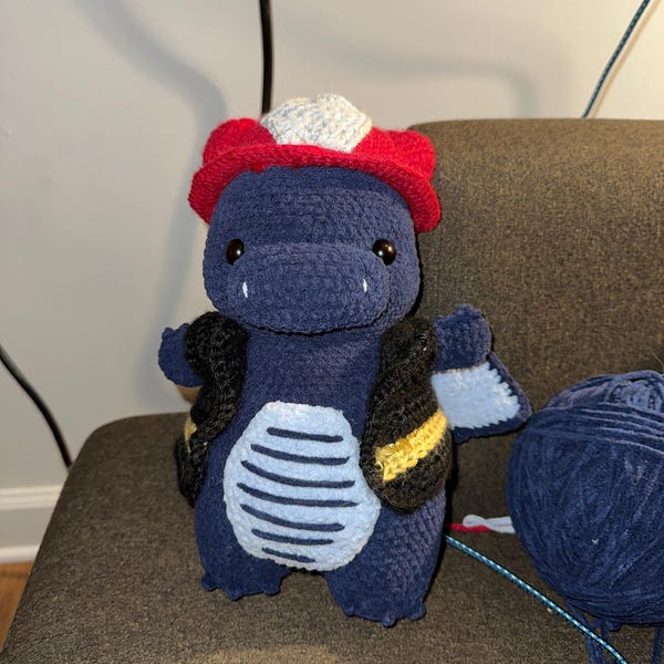 Dragon Firefighter and Knight | 2in1 PDF Crochet Amigurumi Pattern ...