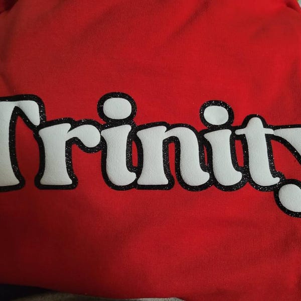 Custom Puff and Glitter Team Name Sweater, Glitter Team Name Sweater ...