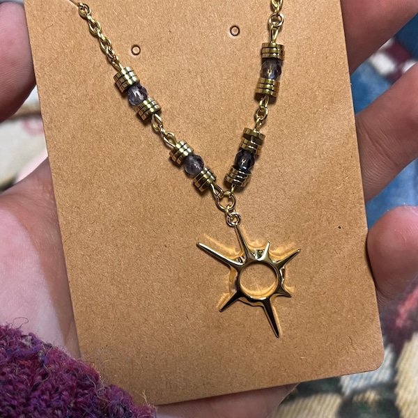 Viktor Arcane Inspired Corrupted Hexcore Necklace Iolite Hematite ...