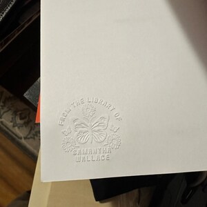 Library Book Embosser Custom Initials Monogram Ex Libris This Book ...