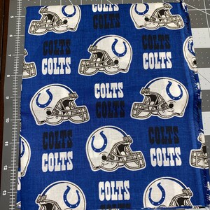 NFL Indianapolis Colts Allover on Blue Football Team Cotton - Etsy