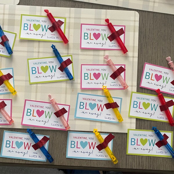 Bubbles Valentine TAGS. Classroom Valentines. Kid Valentines. Class ...