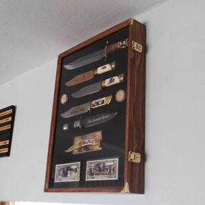 Double Rifle Display Case 44x18x3 Wall Mount Locking | Etsy