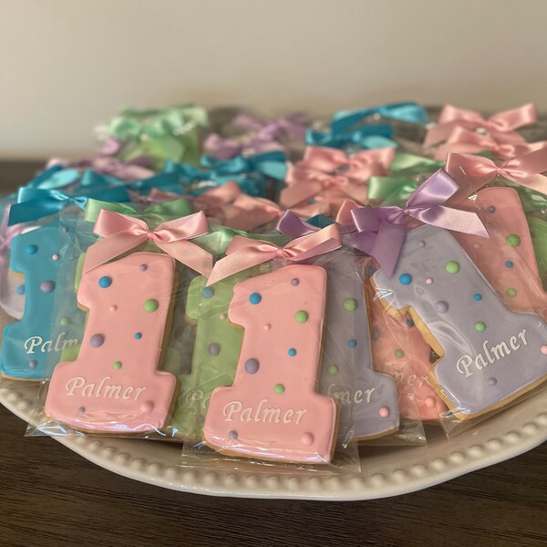Birthday Cookies, Ages 1-9, Personalized (4" Size, Bowed) - Next Ship ...