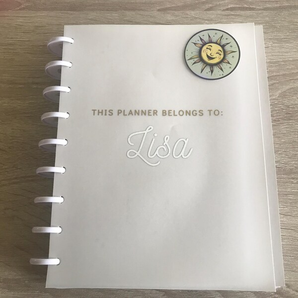 Vellum Dashboard Insert With Organized Chaos Graphics - Etsy