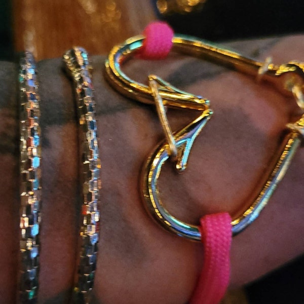 American Flag Paracord Fish Hook Bracelet - Etsy