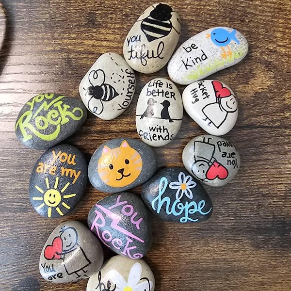 Pocket Hugs - Painted Keepsake Rocks - Coworker, Classroom, Friend ...