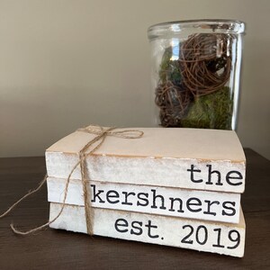 Mid-century Modern Stacked Books Book Decor Boho Decor - Etsy