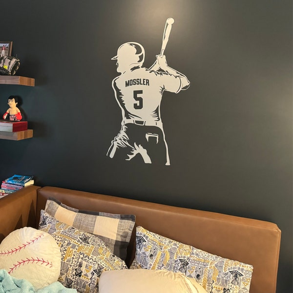 Personalized Custom Baseball Player Wall Decal - Right Handed- Choose ...