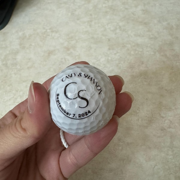 Personalized Wedding Golf Ball Favors, Bride and Groom Golf Balls ...