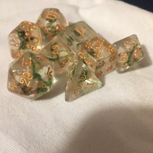 Pink Bead Dnd Dice Set Polyhedral Dice D&D Dice Dungeons | Etsy