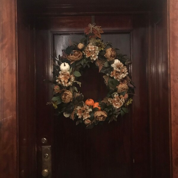 Year Round Greenery Wreath for Front Door With Seeded Eucalyptus ...