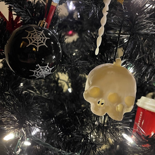 Conjoined Skull Tree Ornament • Gothic Holiday Home Decor • 3D Printed ...