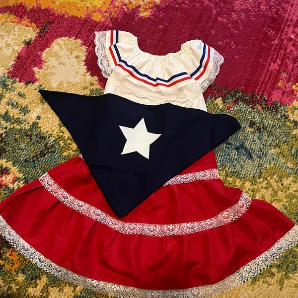 Puerto Rico Traditional Bomba Dress for Ladies - Etsy