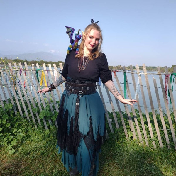 Lace up Tab Shirt ~ Men's Long Sleeve and Roll up Sleeve Top ~ Elven ...