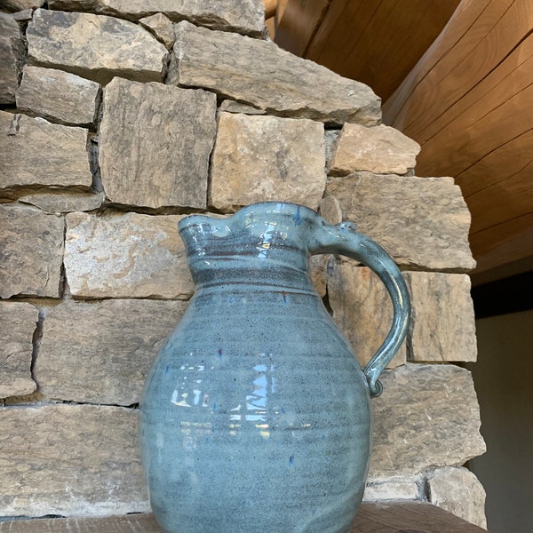 Large One Gallon Slate Blue Pitcher - Made to Order - Etsy