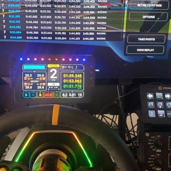 Sim Racing Dashboard Touchscreen Vocore 5 Inches DDU, Carbon Plate ...