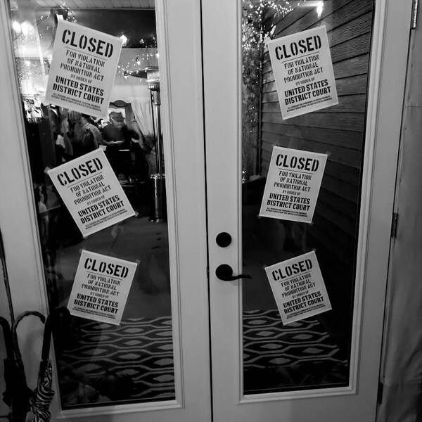 6 Prohibition Party Bootlegger Labels Set, Speakeasy Decoration ...