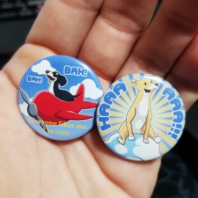 Dog of Wisdom Badge Set Pinback Button Doge Doggo Meme - Etsy