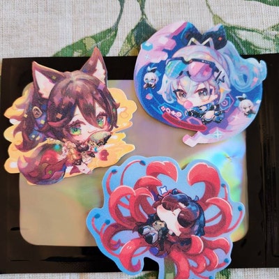 Honkai: Star Rail fanmade Vinyl Waterproof Glitter Die Cut Stickers ...
