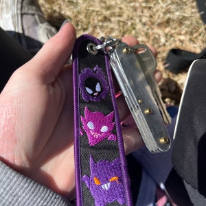 Cute Cat Embroidered Tag Keychain Kawaii Neko Jet Tags - Etsy