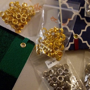 Colored Eyelets 50ct 3/16 Eyelets 5mm Eyelets for Leather, Clothing ...