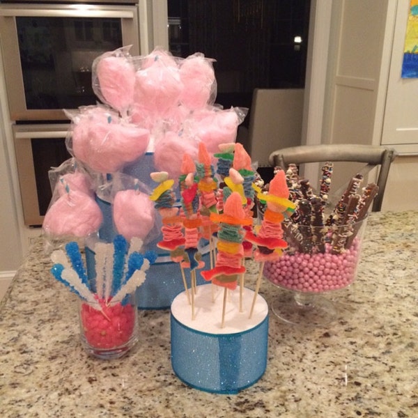 Topiary Lollipop Centerpiece (any Number in Chocolate) - Etsy