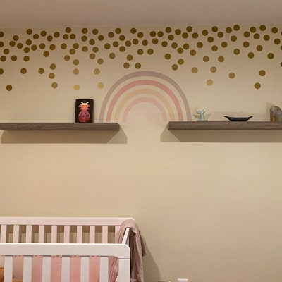 Mural Boho Rainbow Wall Sticker Plastic-free Wall Sticker - Etsy