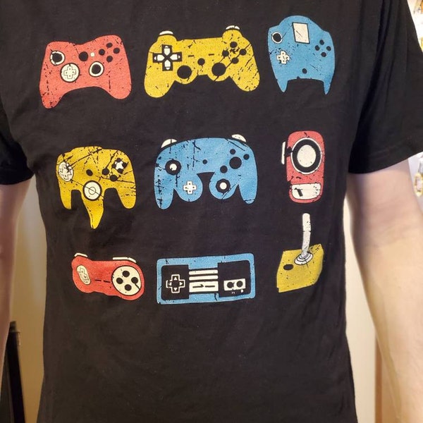 Video Gaming Controllers T-shirt, Gift for Video Games Player, Video ...