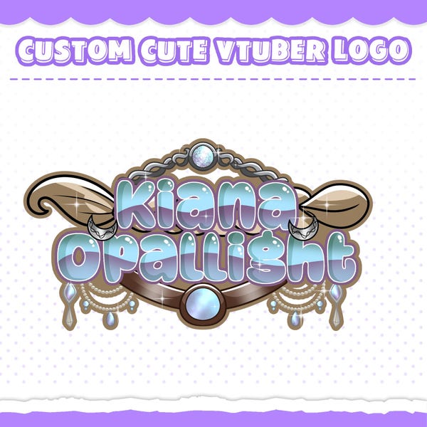 Custom Vtuber Logo Vtuber Logo, Vtuber Asset, Vtuber Model, Logo Vtuber ...