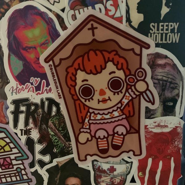 Raggedy Annabelle (vinyl Sticker) - Occult Doll Sticker - Possessed ...