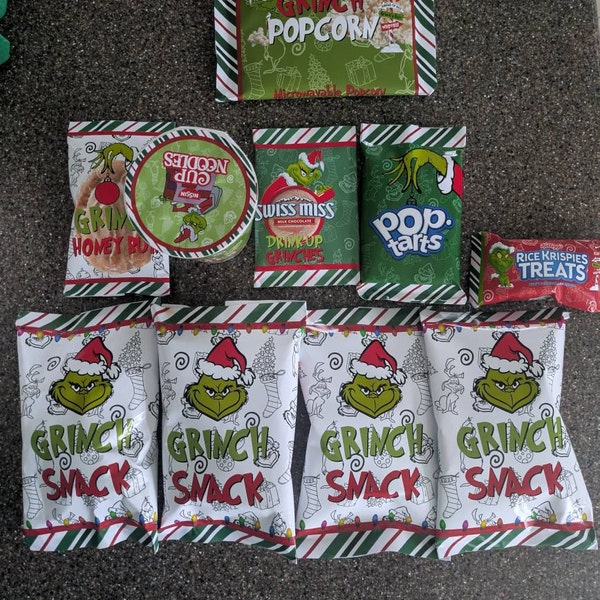 Christmas Eve Treat Boxes - Grinchmas Eve - Etsy