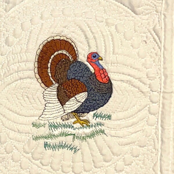 Turkey Embroidery Design. Machine Embroidery Design. Bird Embroidery ...