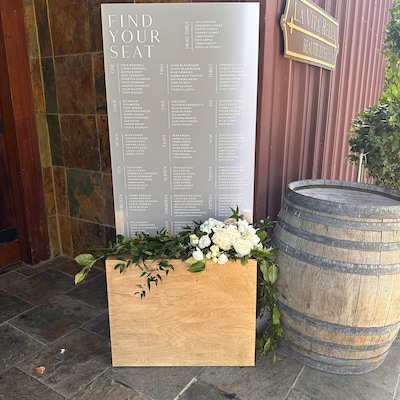 40 Ripple Acrylic Wedding Stand Seating Chart Stand - Etsy