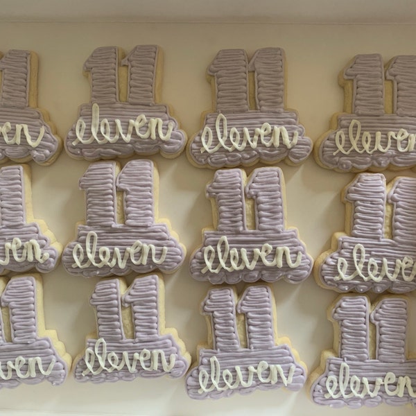 Lettered Number 11 Cookie Cutter/multi-size/choose Standard or ...