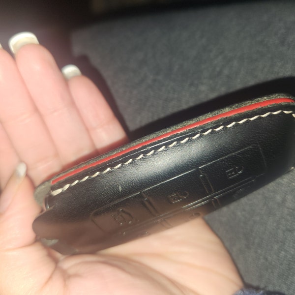 Genesis Series [02] Leather Key Fob Cover - Keyless Remote Car Key Case ...