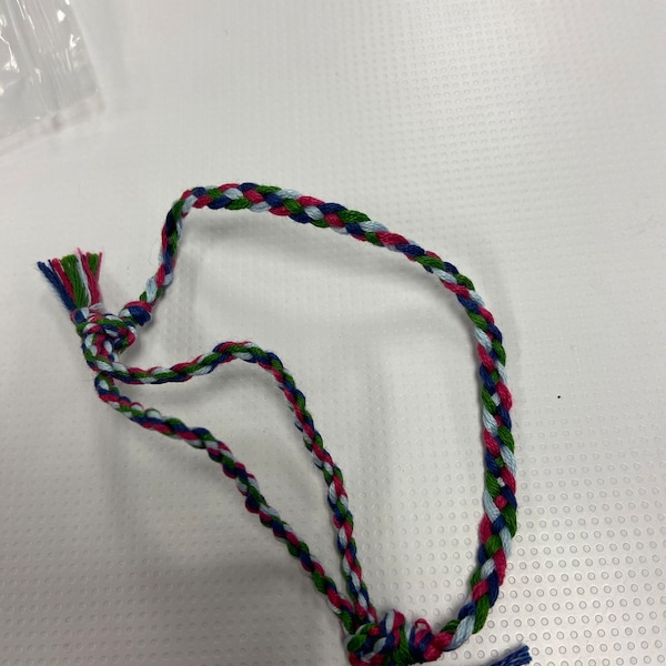 CUSTOMIZABLE Candy Stripe Friendship Bracelet | Thread Bracelet ...