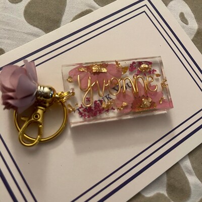 Wire Name Resin Keychain, Name Keychain, Wire Name Keychain, Wire Name ...