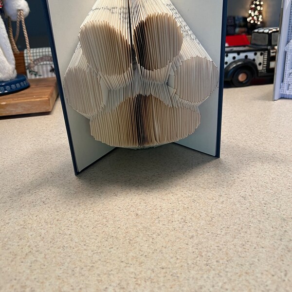 PAW PRINT Book Folding Pattern — 168 Folds (336 Numbered Pages). PDF ...