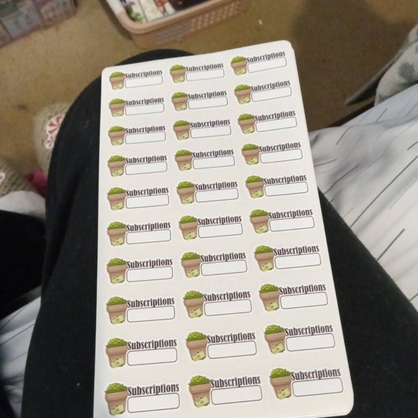 Rent Payment Due Fillable Sticker | Budgeting | Planner Sticker Sheet ...