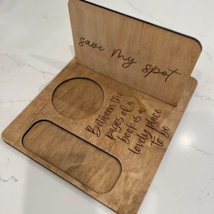 CUSTOM MESSAGE Book Stand Personalized Wooden Book Stand - Etsy