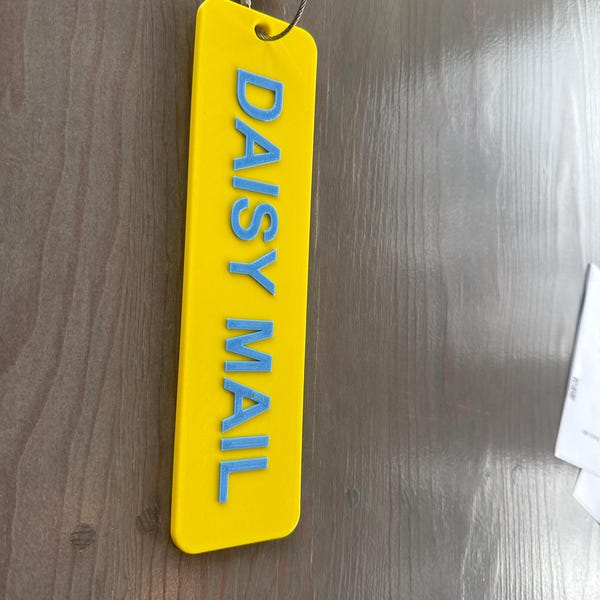 Large Restroom Keychain, Oversized Bathroom Pass, Giant Toilet Key Ring ...