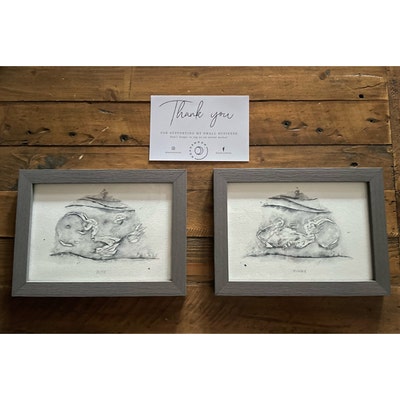 Embryo Art Ivf Painting Embaby Art Hand-painted Nursery Decor Fertility ...