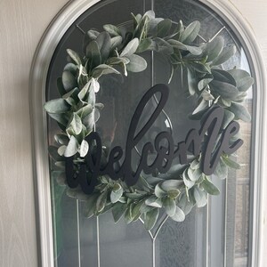 Rustic Welcome Round Reclaimed Wood Sign /welcome Decor | Etsy