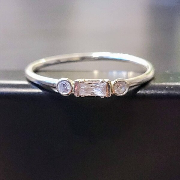 Initial Morse Code Ring by Caitlyn Minimalist • Diamond Ring With Personalized Letter • Cute ...